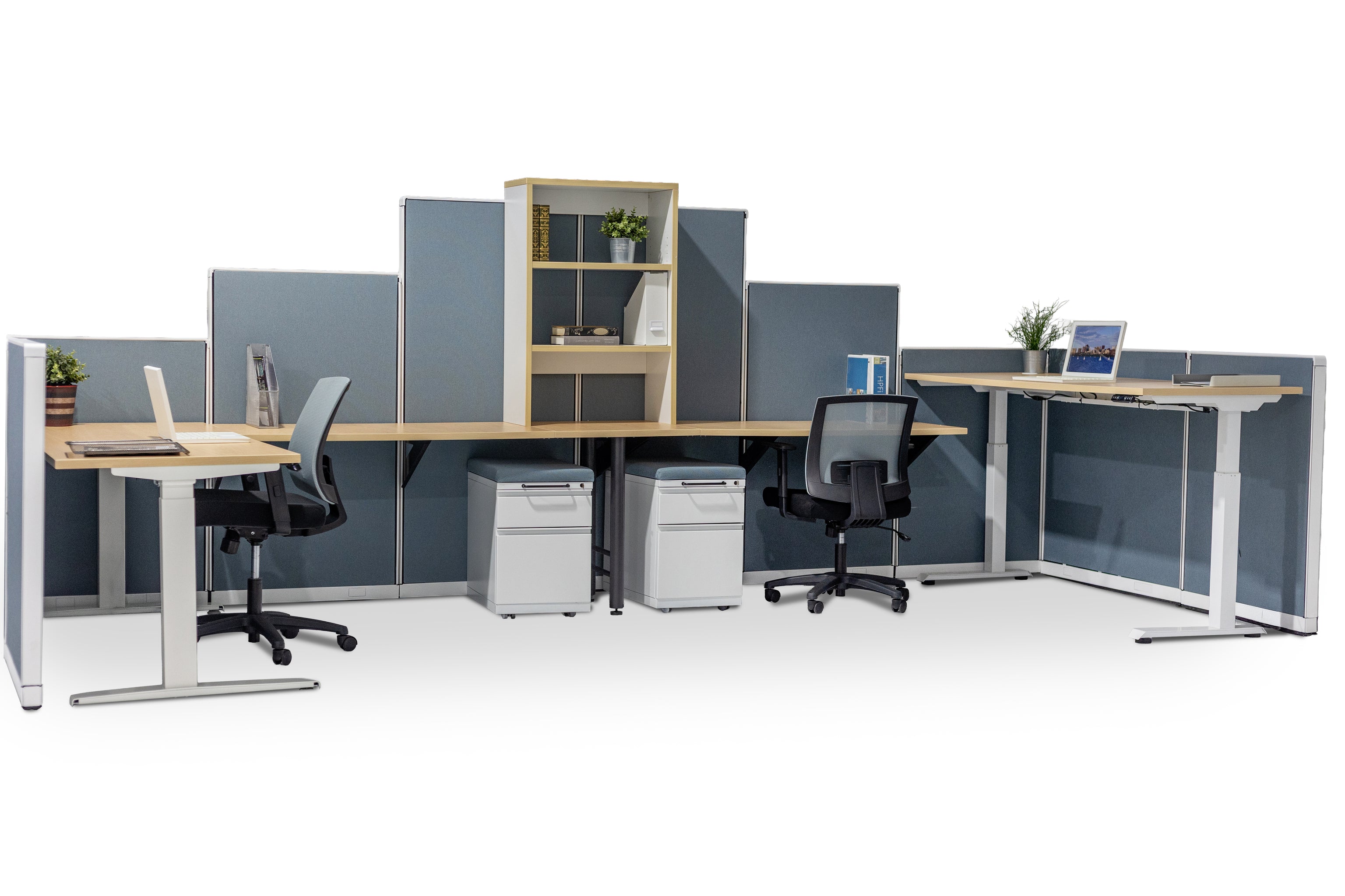 2 Person Double Workstation with Lots of Storage | urban9-5 – Urban 9-5